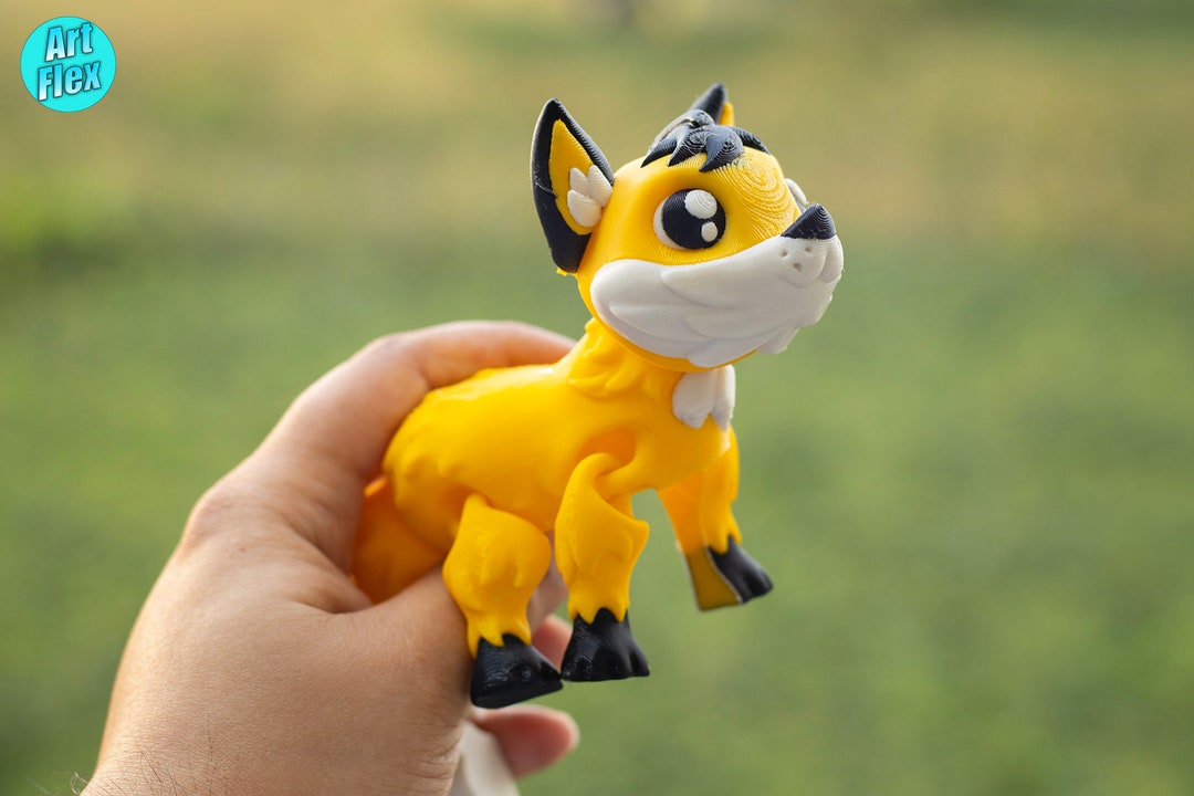 Flexi Adorable Fox STL File for 3D Printing - Etsy