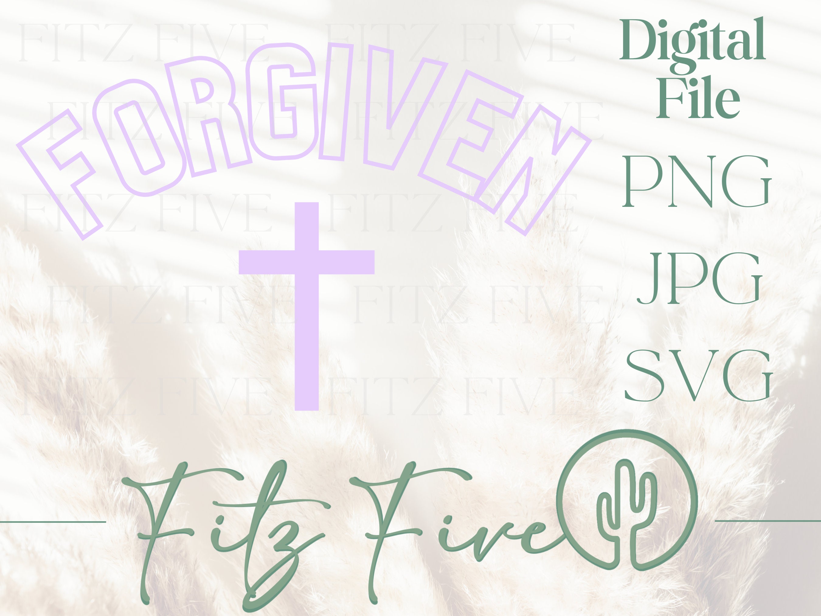 Forgiven Png | Cross Png | Faith Png | Digital Download | Sublimation ...