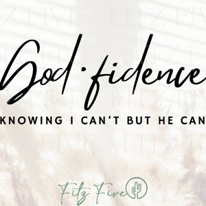Godfidence Png, Faith Png, Digital Download, Sublimation Png, Jesus Png ...