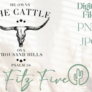 The Cattle Psalm 50 Png Faith Png Digital Download Sublimation Png ...