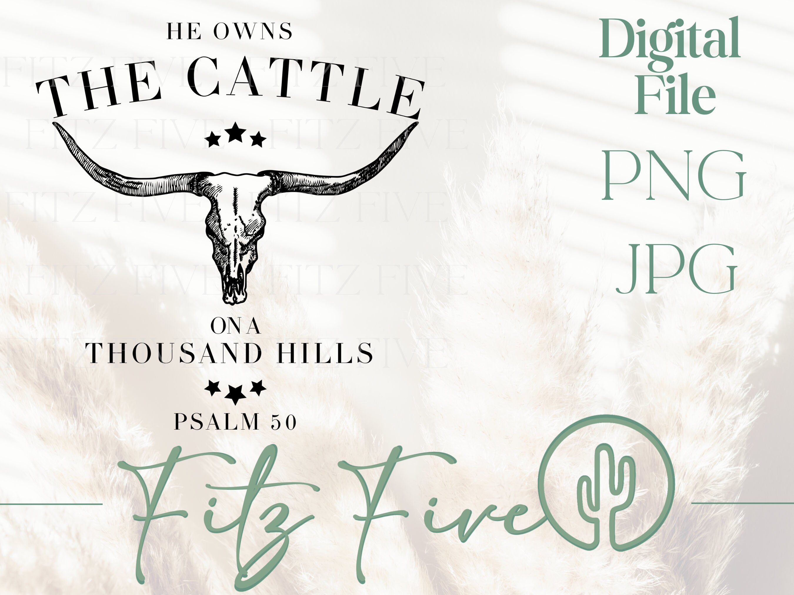 The Cattle Psalm 50 Png Faith Png Digital Download - Etsy