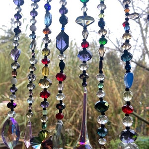 Window Beads 12” Long Sun-catcher Crystal Beads, Handmade Home Decor - Etsy