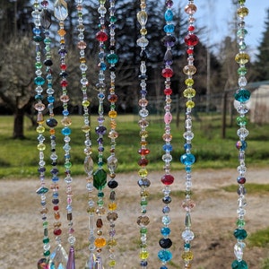 19.5" Long Window Beads, Crystals Glass Metal, Quality Beads, Handmade ...