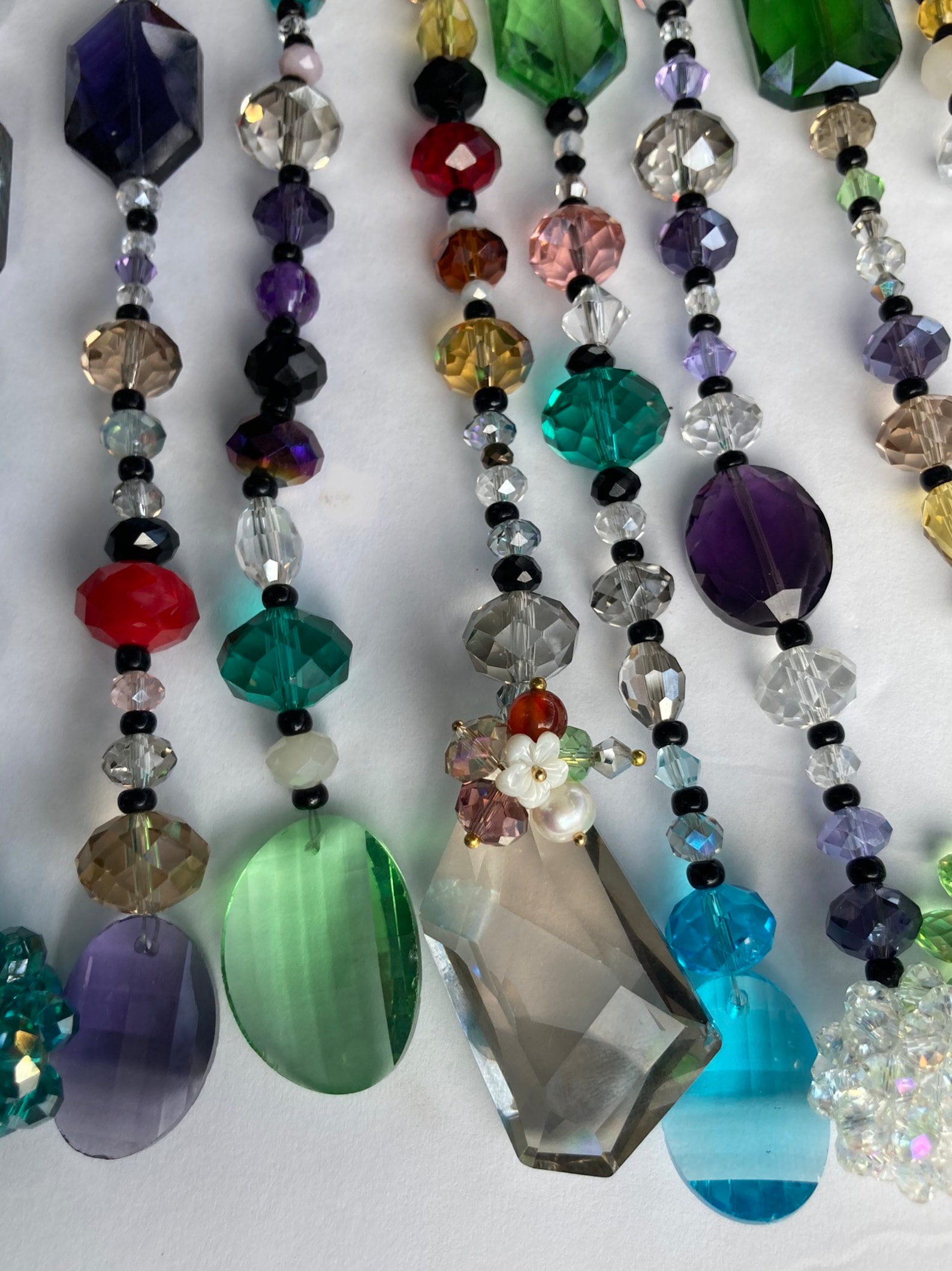 Bohemian Boho Beaded Curtain Window Doorway Glass Crystal - Etsy