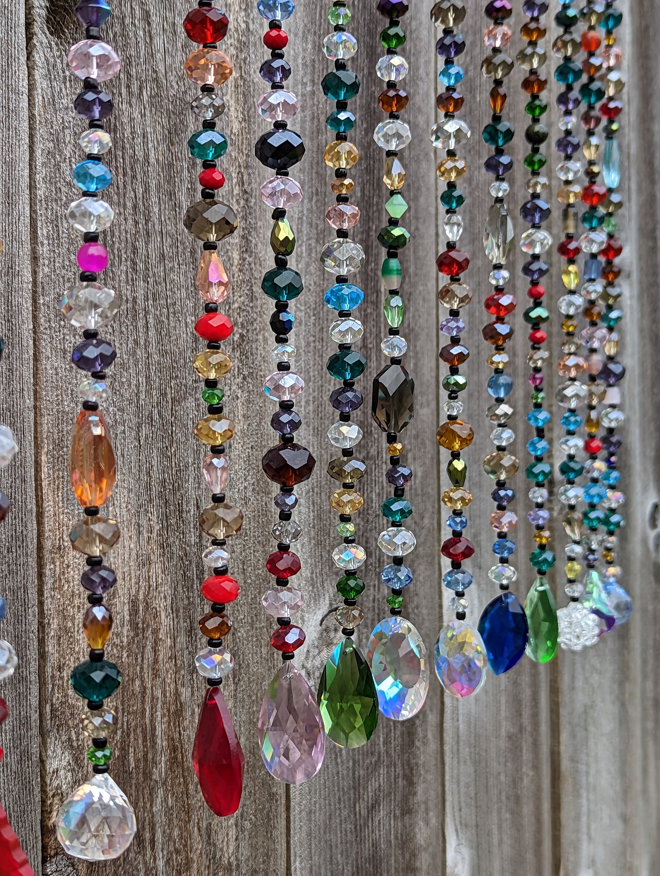 Window Beads 16.5” Long Sun-catcher Crystal Beads, Handmade - Etsy