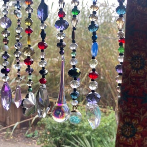 Window Beads 16.5” Long Sun-catcher Crystal Beads, Handmade - Etsy