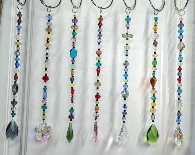Window Beads 12” Long Sun-catcher Crystal Beads, Handmade Home Decor - Etsy