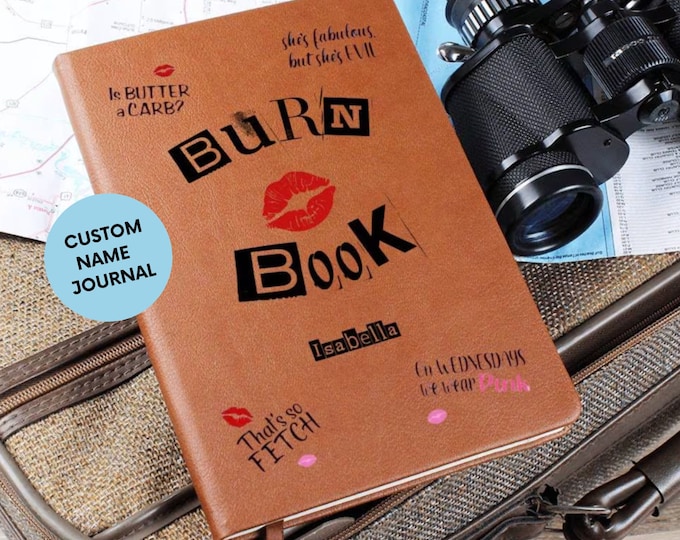 Custom Personalized Mean Girls, Burn Book, Regina George, Cady Heron ...