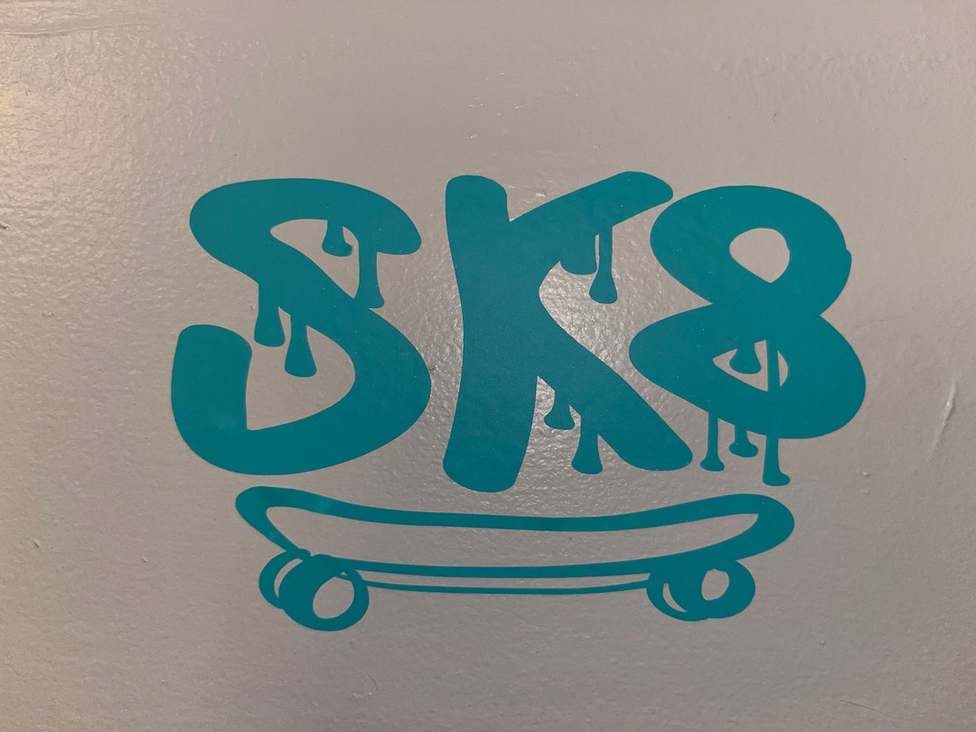 SK8 Board Decal - Etsy