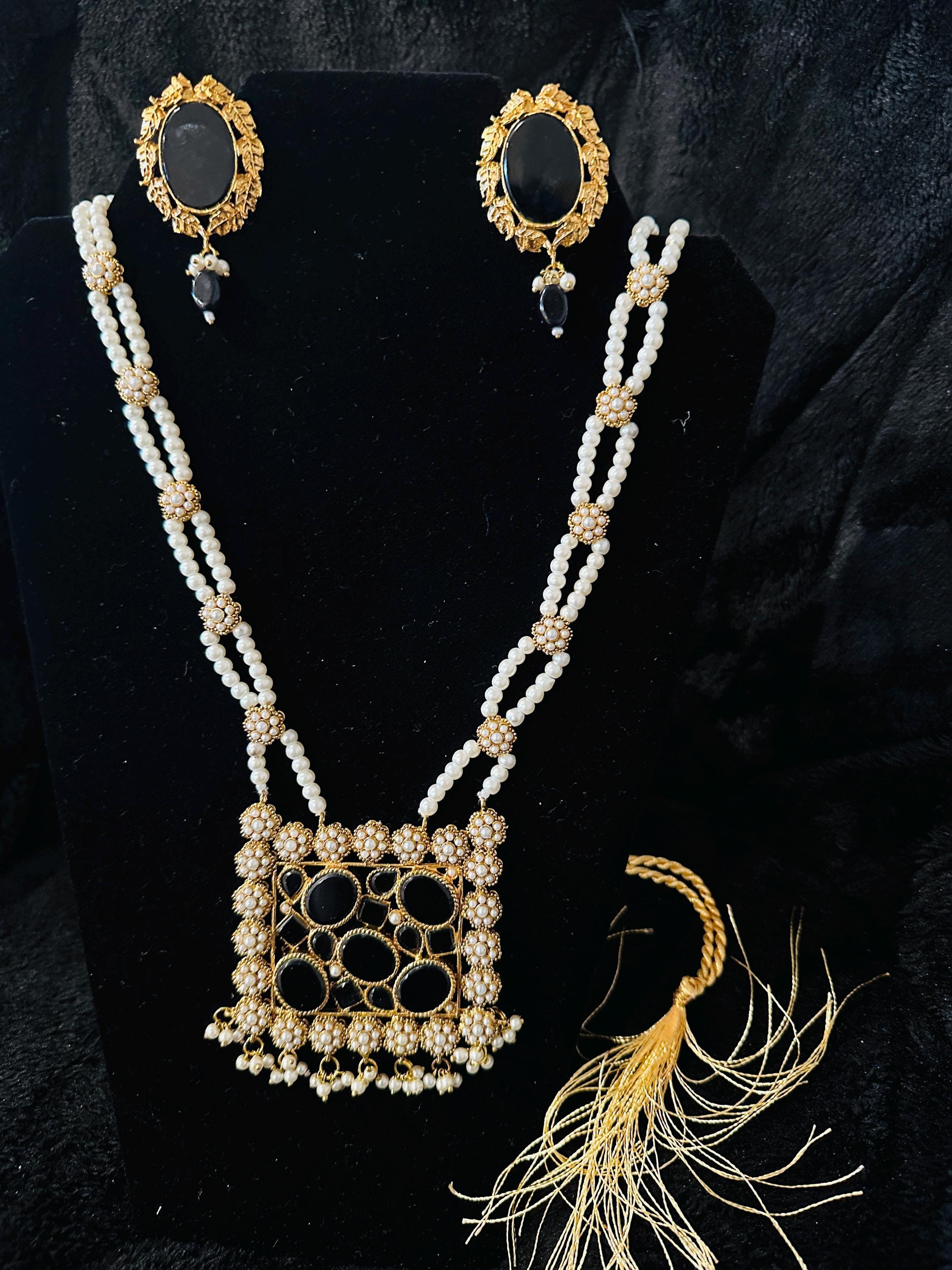 Blush Pink Maala Set/necklace With Earrings Inclusive - Etsy