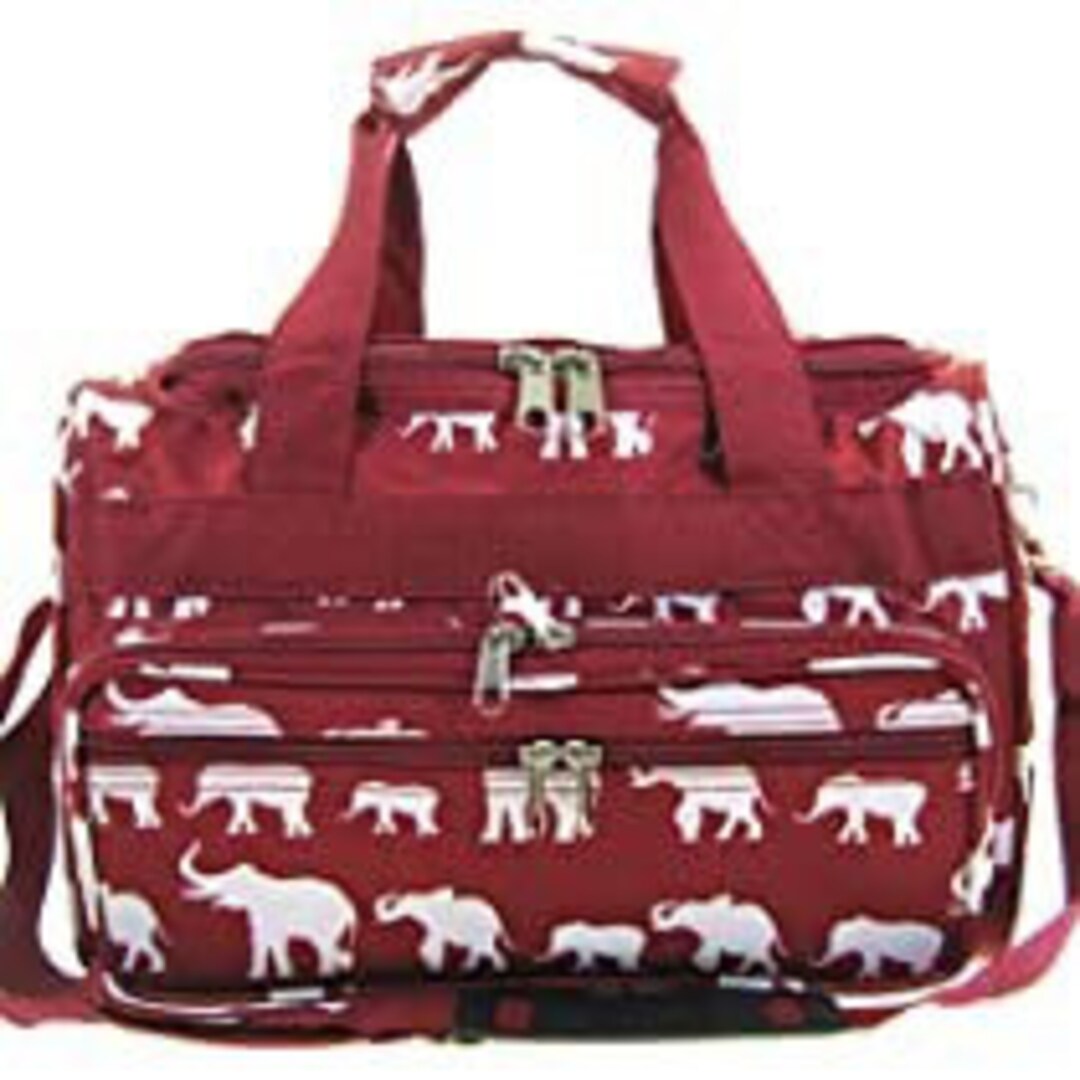 Elephant Print Duffle Bag-monogrammable 13cheer Duffle Bag Roll Tide ...