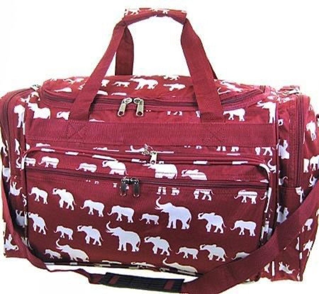 Elephant Print Duffle Bag-monogrammable 22 cheer Duffle Bag Roll Tide ...