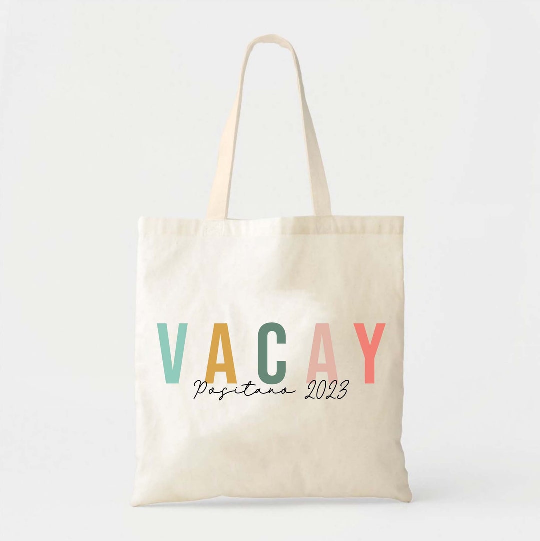VACAY Welcome Tote - Vacation Welcome - Custom Wedding Tote ...