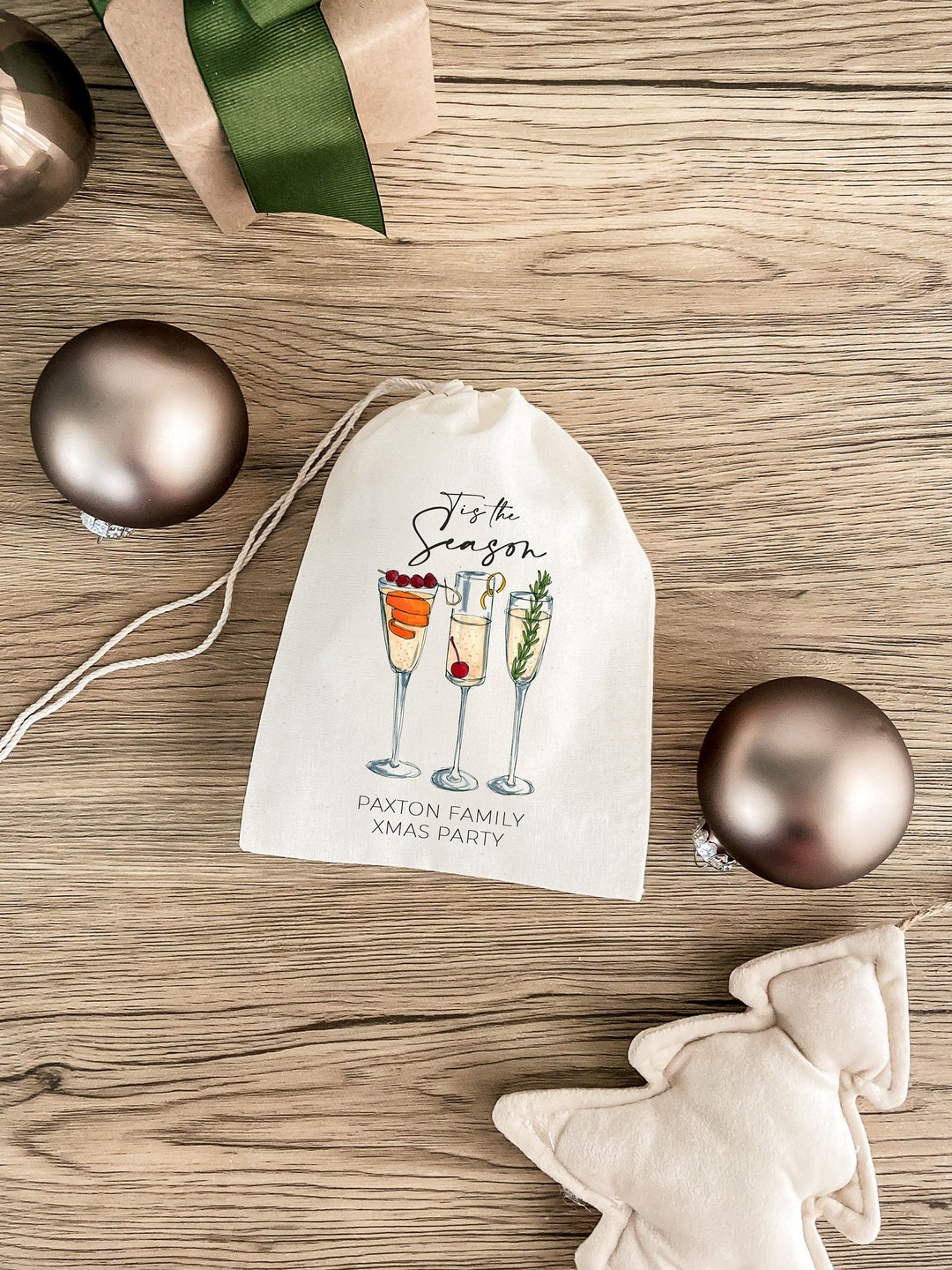 Happy Holidays Gift Bag - Cocktail Christmas Party - Christmas Hangover ...