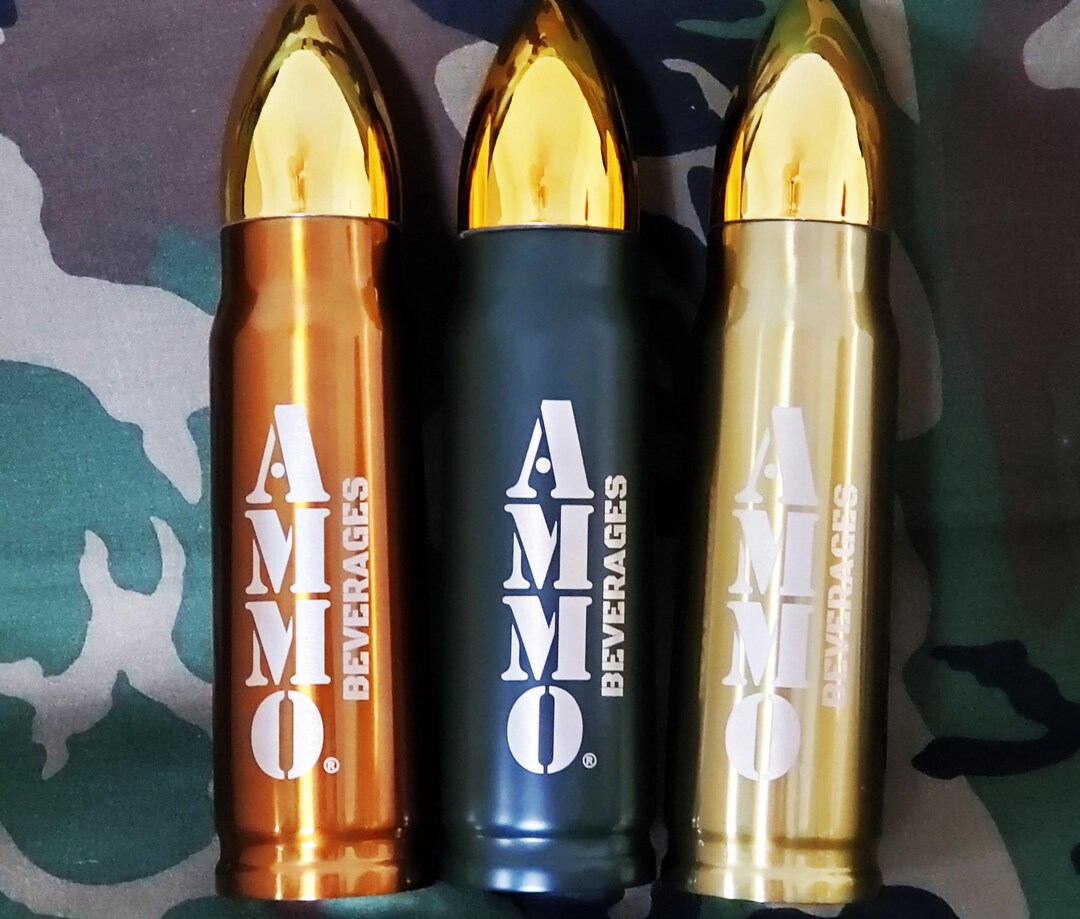 AMMO® Bullet Water Bottle 304 Stainless Steel Bullet Tumbler Shape ...
