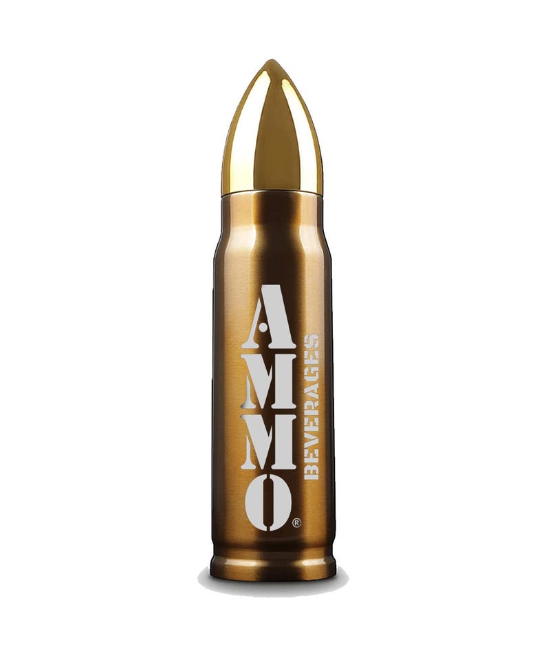 AMMO® Bullet Water Bottle 304 Stainless Steel Bullet Tumbler Shape ...