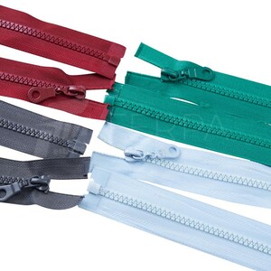Closed Ended Chunky Zip 4 Inch - 31 Inch Zipper, Divisible Zipper ...