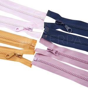 Closed Ended Chunky Zip 4 Inch - 31 Inch Zipper, Divisible Zipper ...
