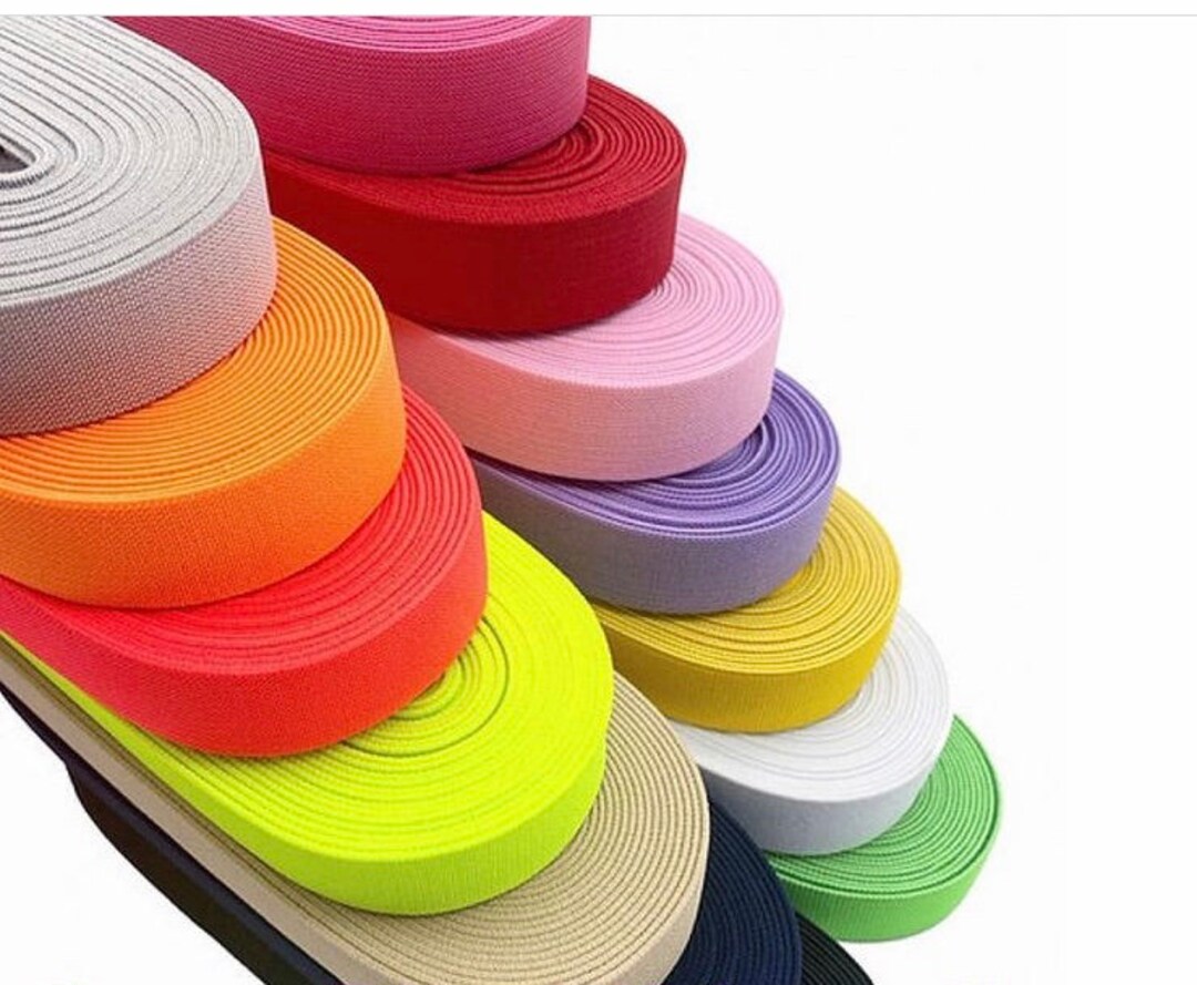 Waistband Elastic 2 Cm, 3 Cm, 4 Cm, 5 Cm Wide Woven Elastic, Coloured ...
