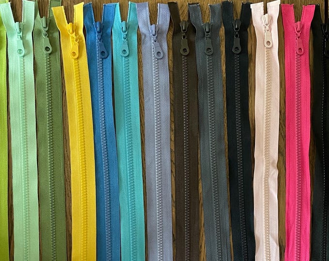 3 Cm -75 Cm Chunky Open End Zipper: Plastic Jacket Zip, - Etsy