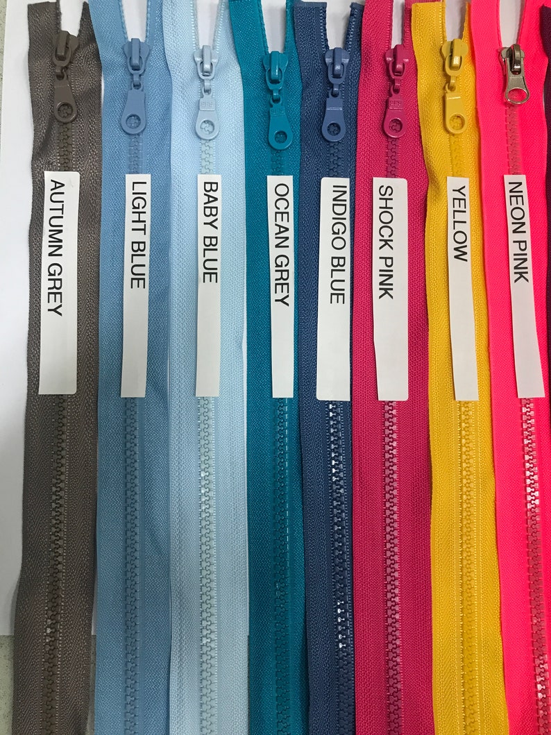 Closed Ended Chunky Zip 6 Cm 75 Cm Zipper Indivisible - Etsy UK