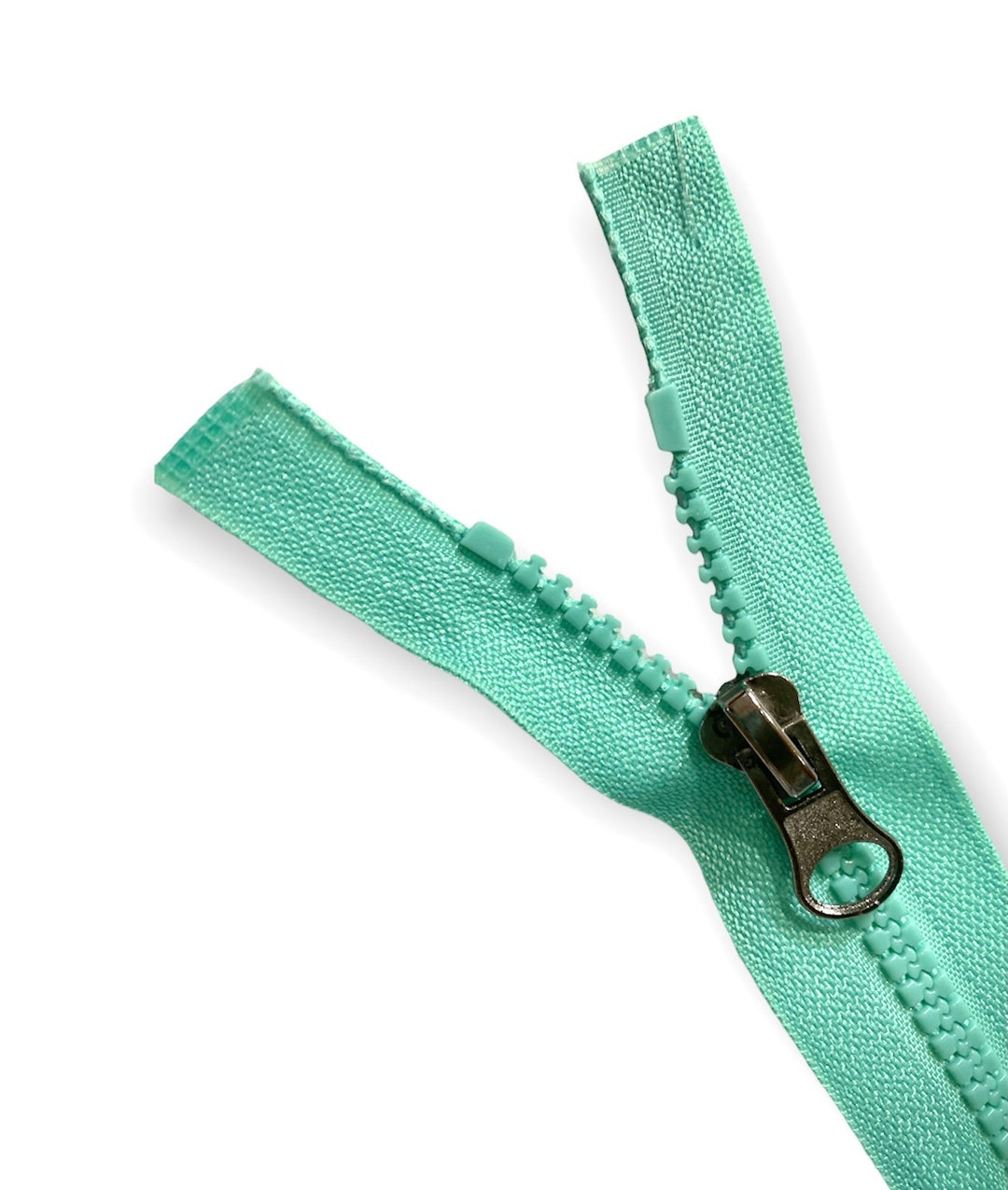 Chunky Zip Mint Green Open Ended or Closed Ended 4 Cm 80 Cm - Etsy