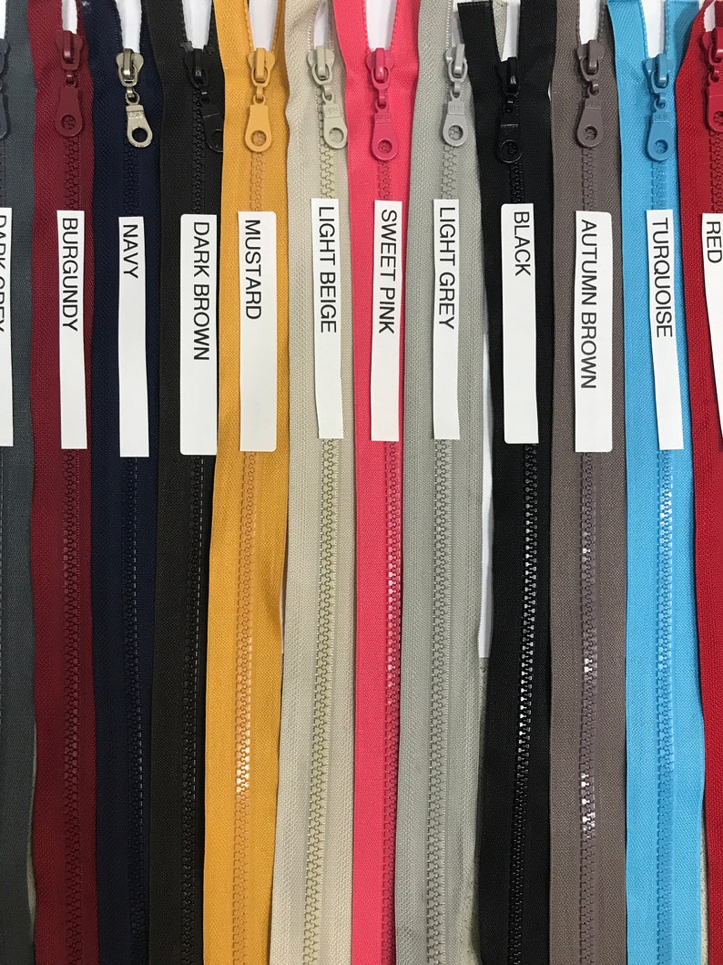 Closed Ended Chunky Zip 6 Cm 75 Cm Zipper Indivisible - Etsy UK