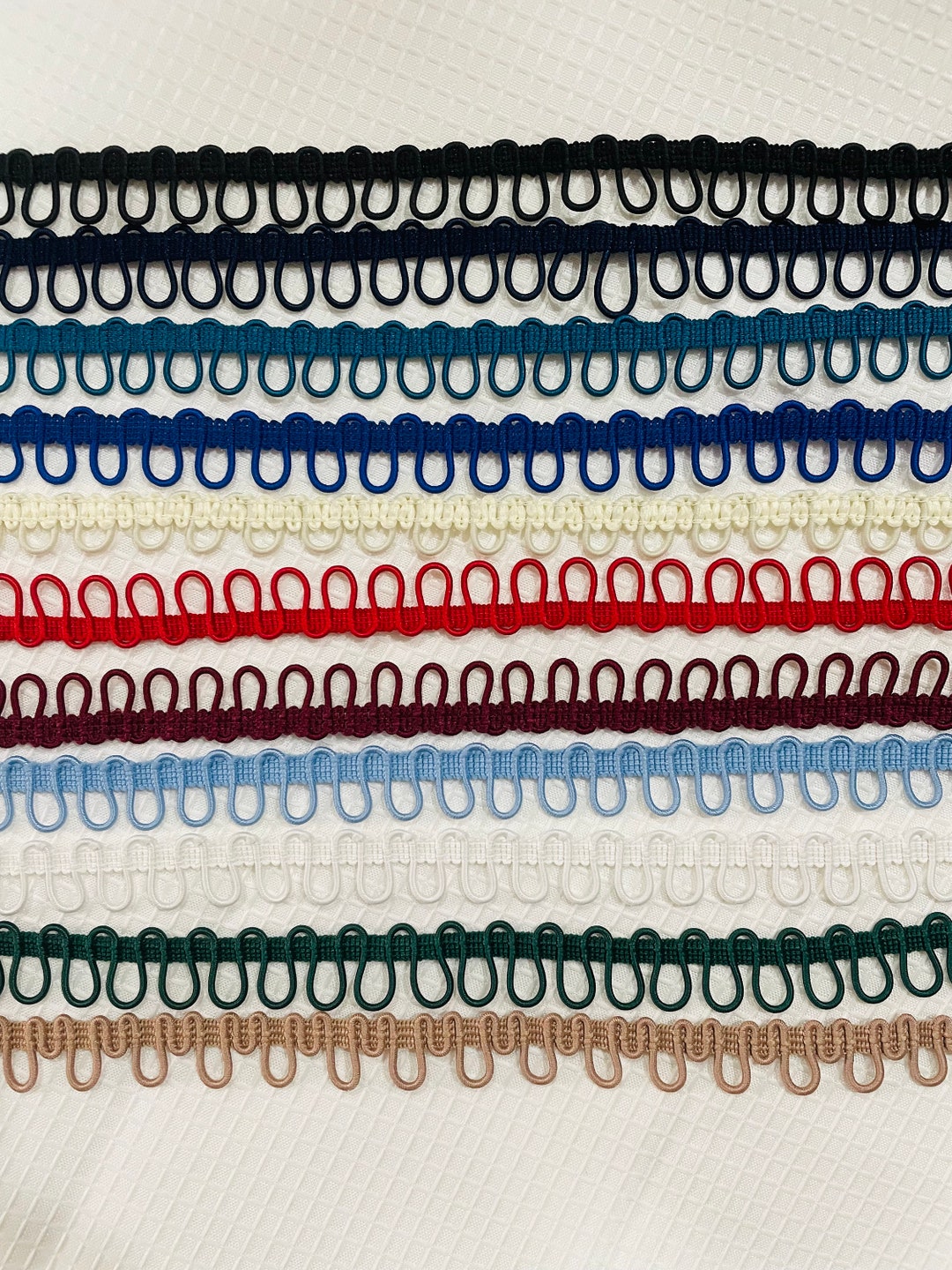 ELASTIC BUTTON LOOPS for Bridal -wedding Gowns - Historical Gowns - 1 ...