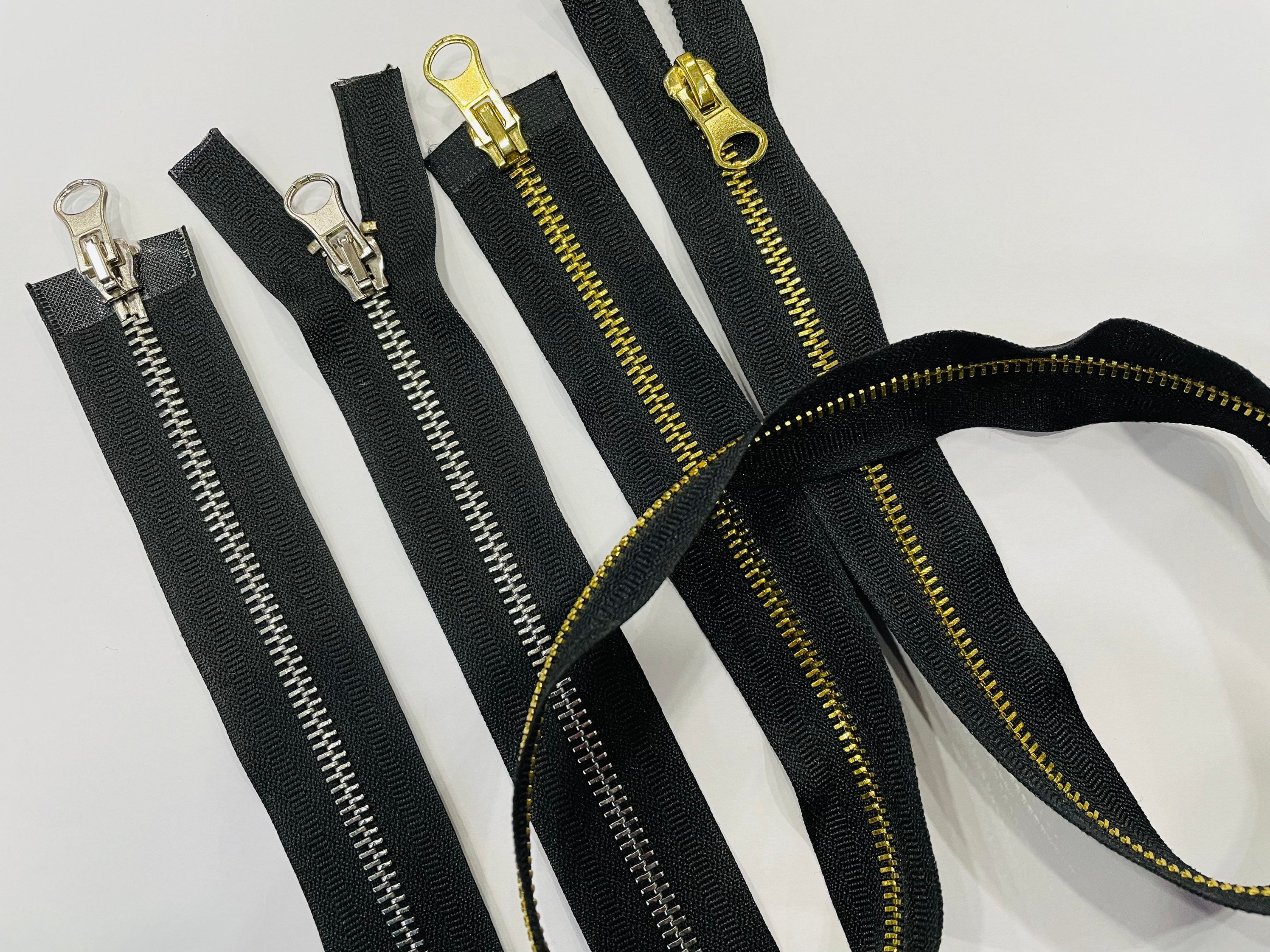 Metal Two Way Zipper - Etsy UK