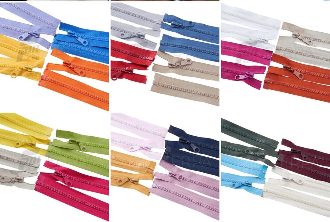 Open Ended Chunky Zip 4 Inch 31 Inch Zipper, Divisible Zipper ...