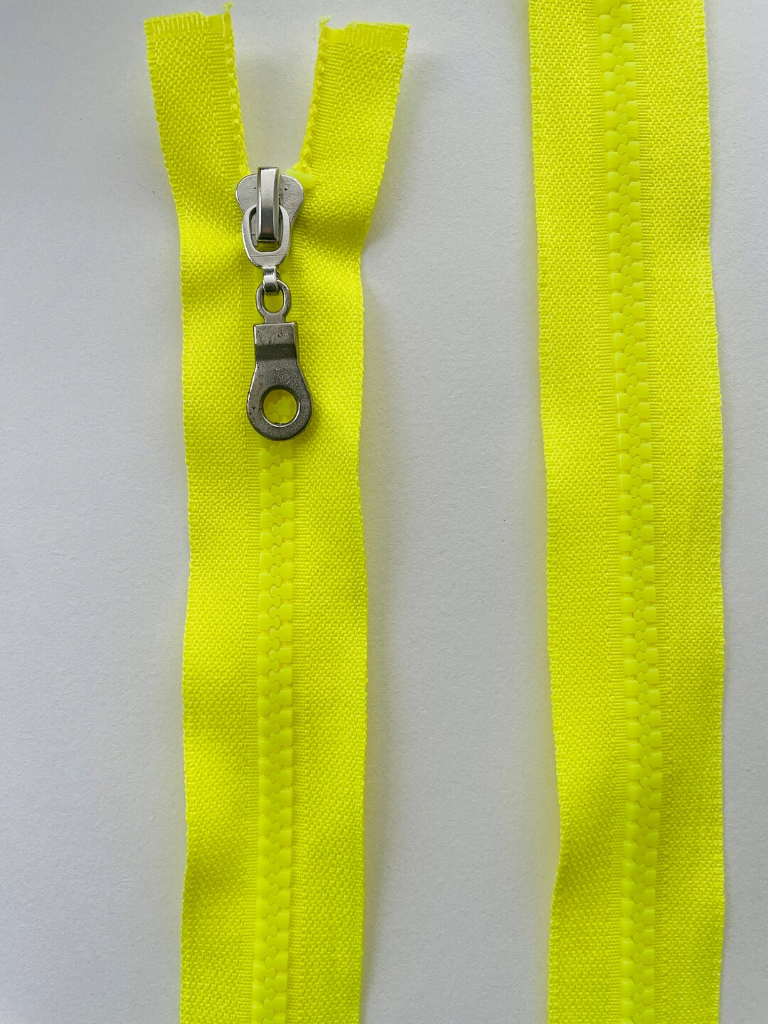 Chunky Zip Lemon Yellow Open Ended or Closed Ended 4 Cm 80 Cm ...