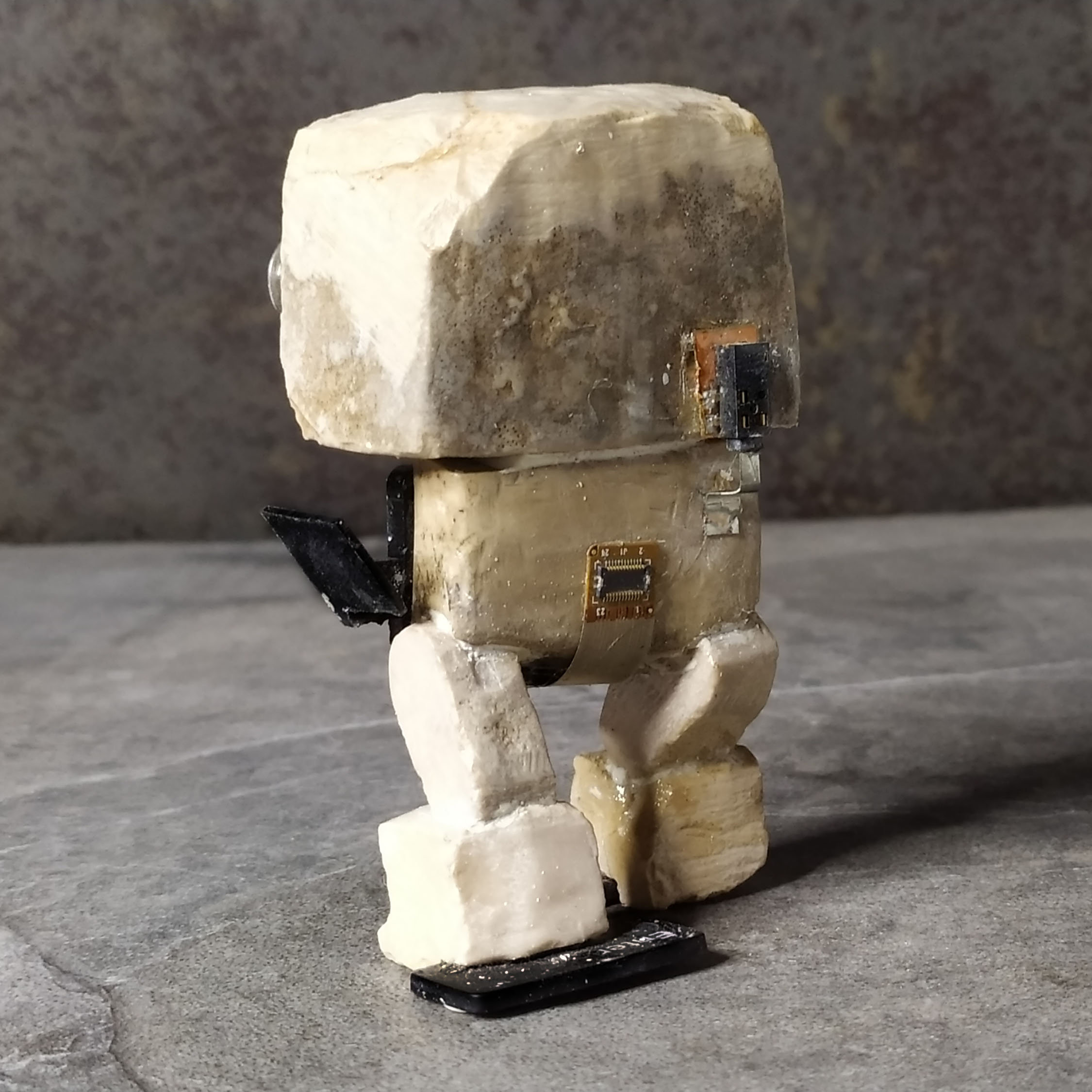 STONE ROBOT Miniature One of a Kind Stone Figurine - Etsy