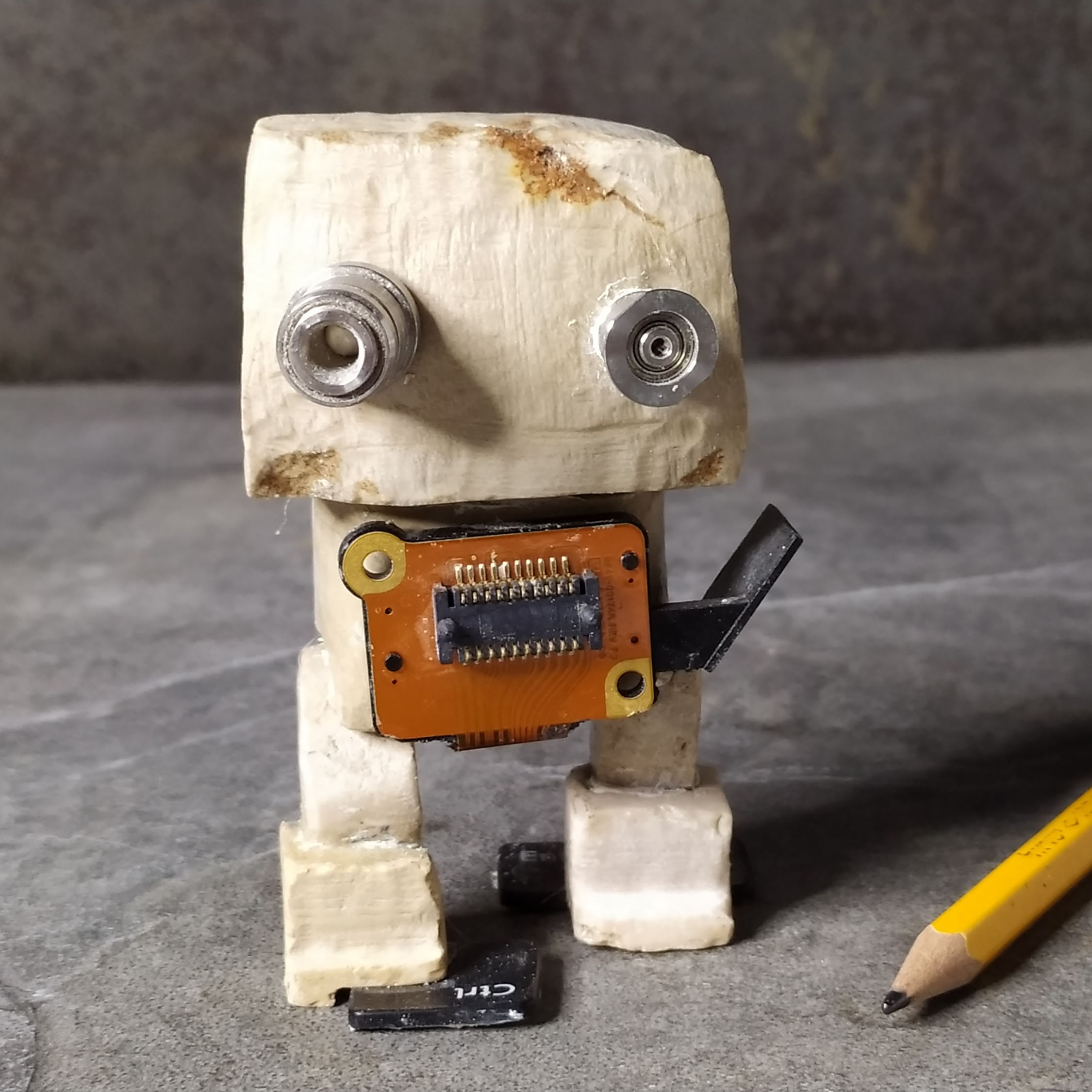 STONE ROBOT Miniature One of a Kind Stone Figurine - Etsy