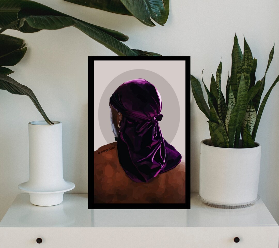 Durag | Black Girl Art | Wall Art | Room Decor | Digital Downloads - Etsy