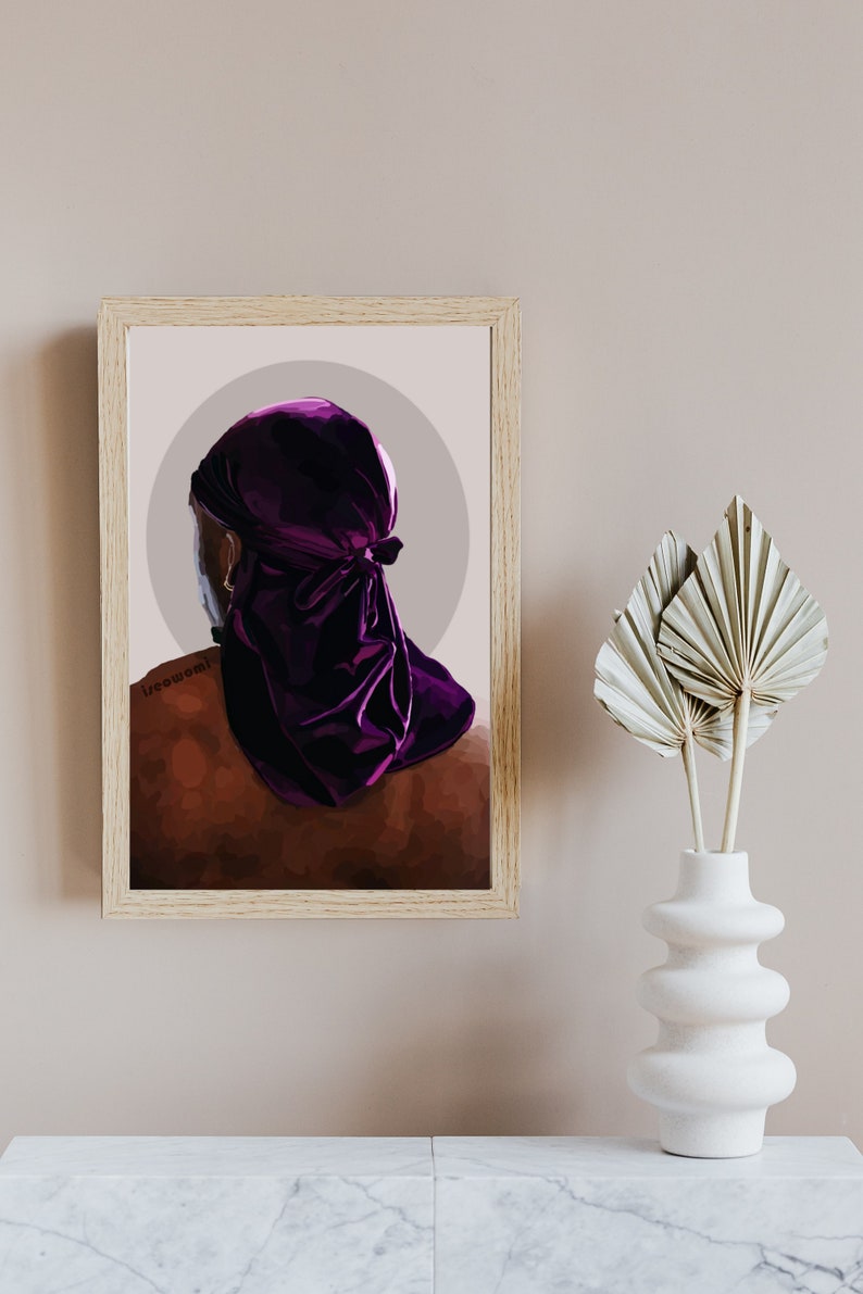 Durag | Black Girl Art | Wall Art | Room Decor | Digital Downloads - Etsy