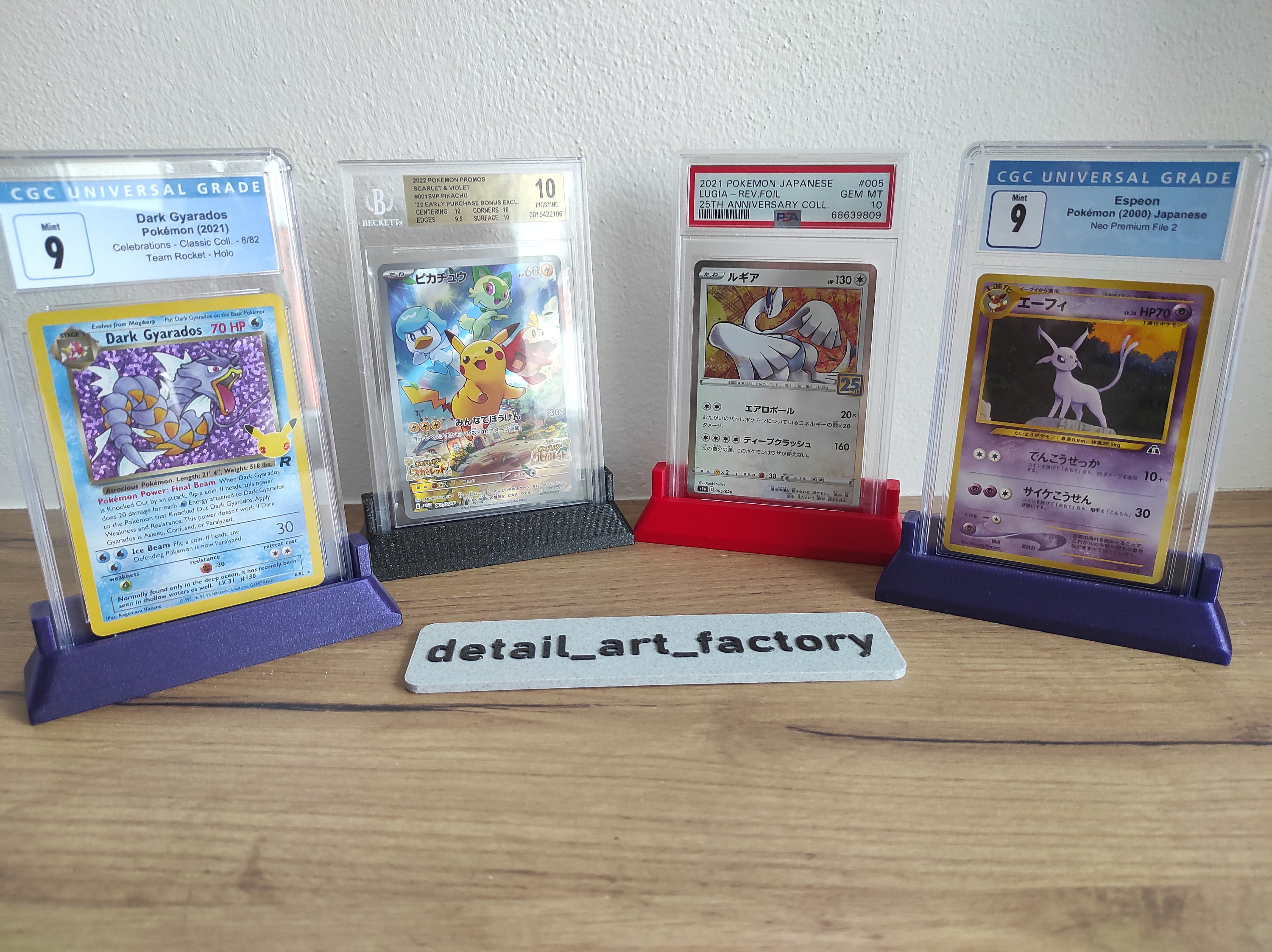 Psa/cgc/beckett Slab Graded Card Stand Display-pokemon/magic the ...