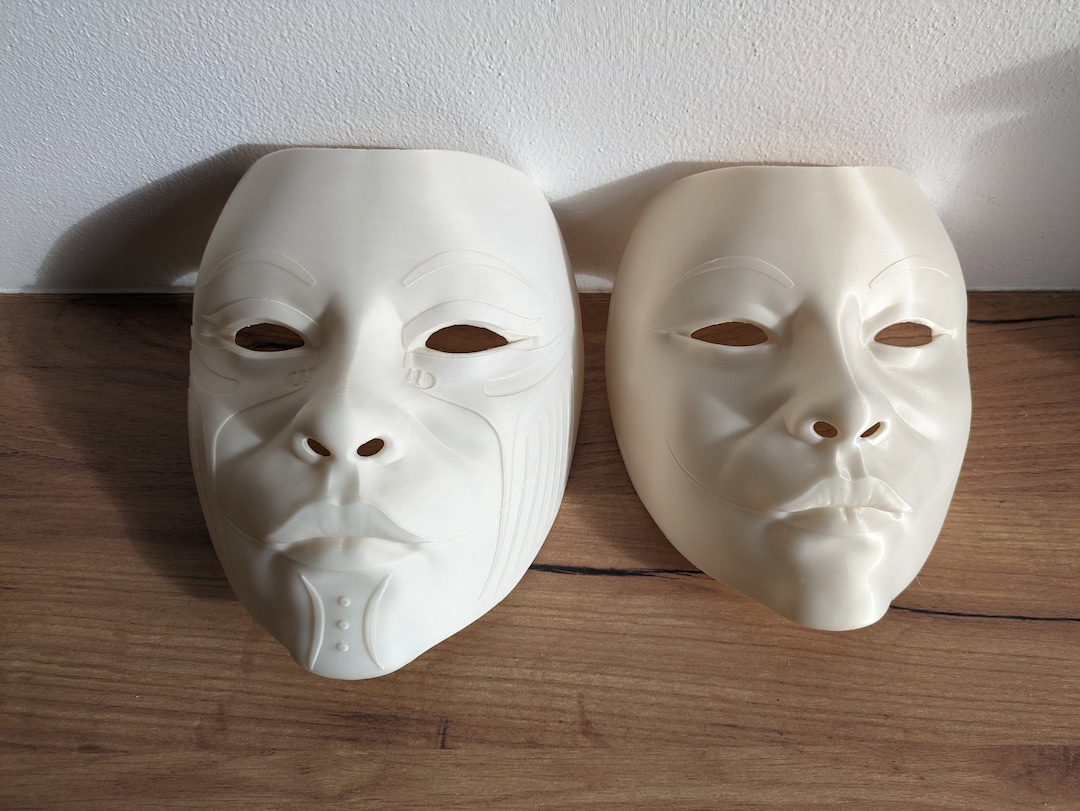 Geisha Mask Fully Wearable/japanese Mask for Cosplay/japanese Folclore ...