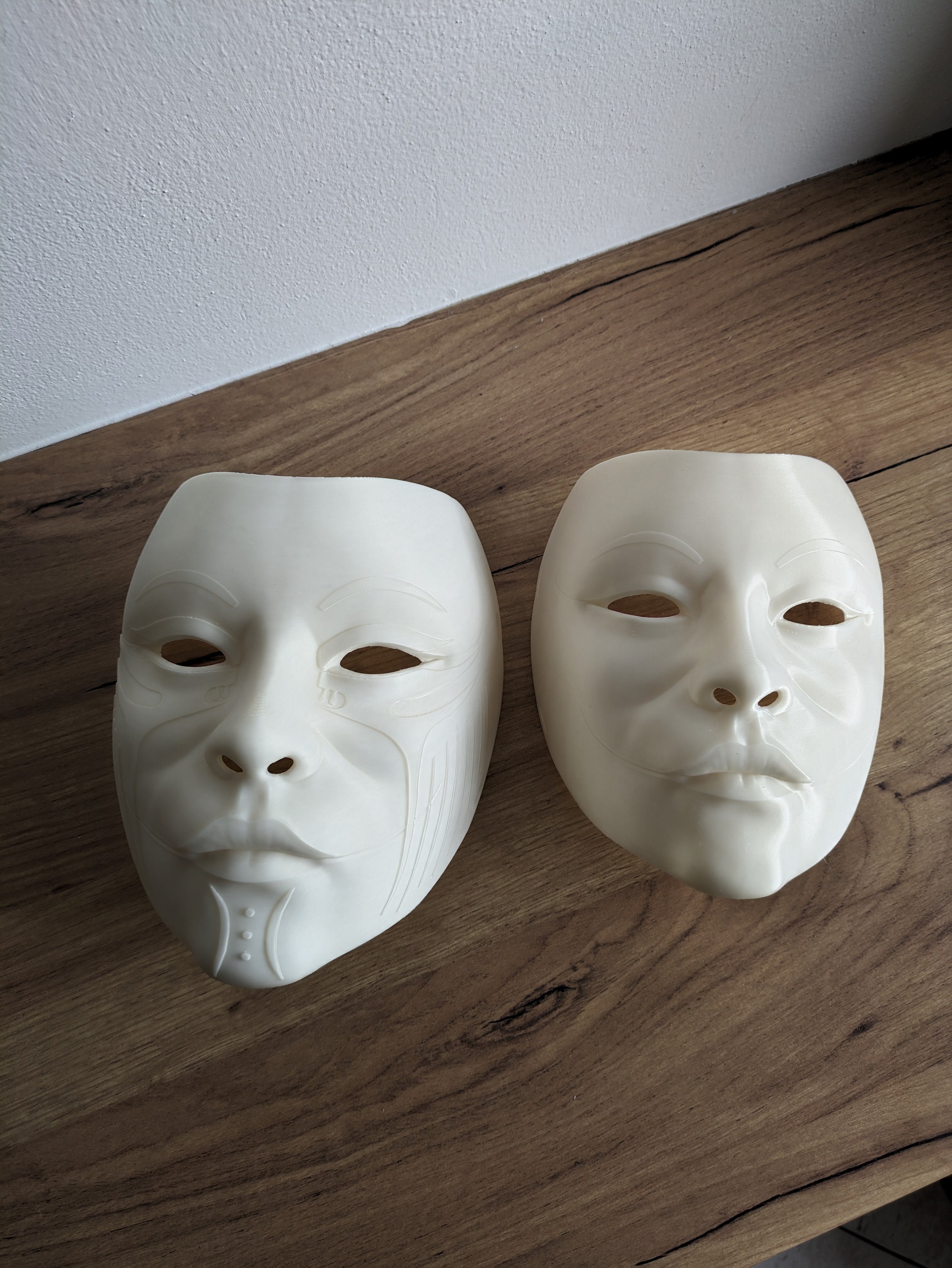 Geisha Mask Fully Wearable/japanese Mask for Cosplay/japanese Folclore ...