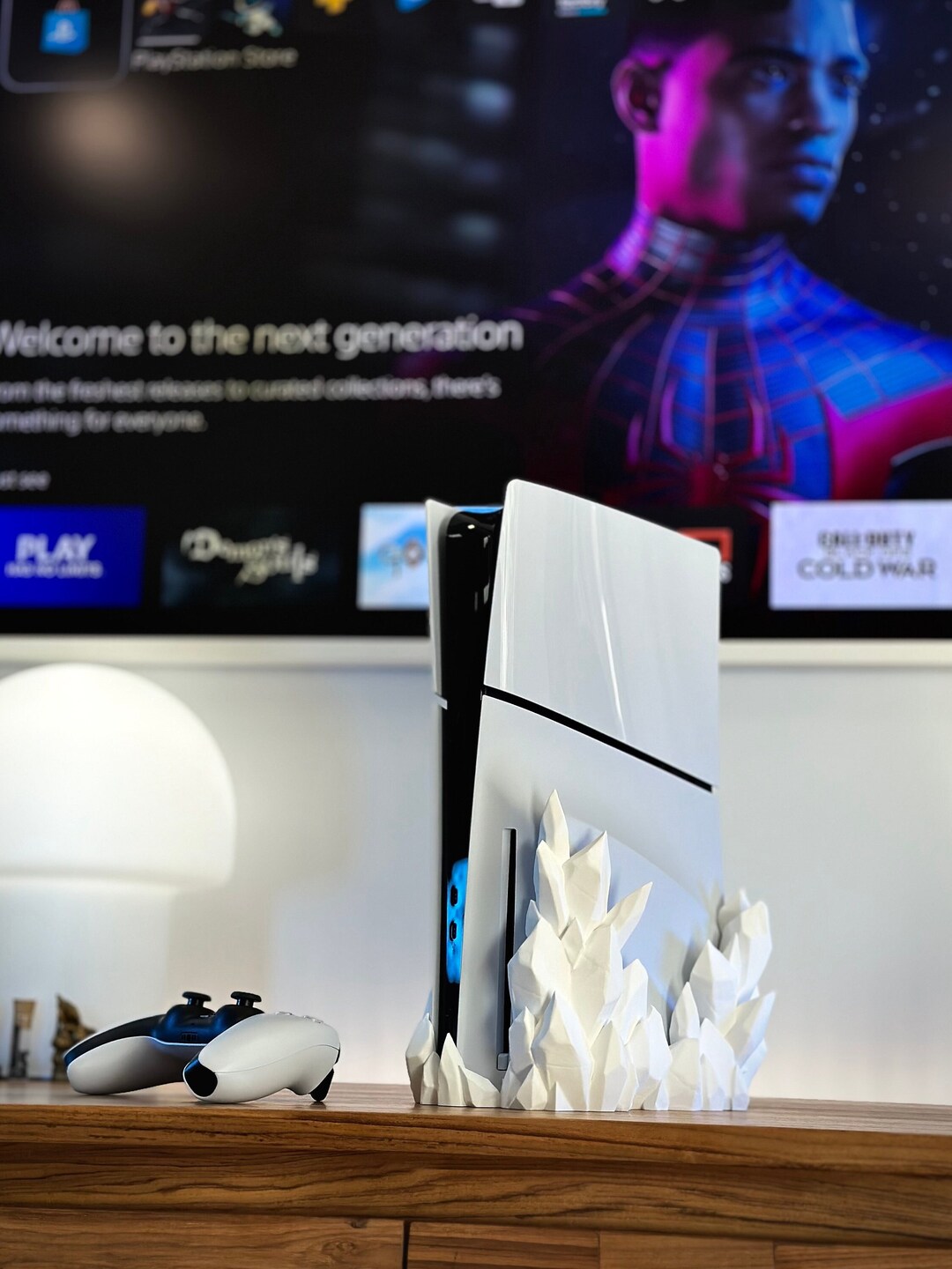 Crystal Dock for Playstation 5 SLIM disc and Digital Versions/ps5 Stand ...