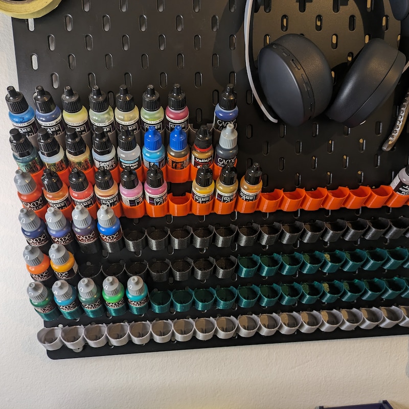 Paint Rack Ikea Pegboard - Etsy
