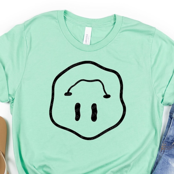 Trippy Smiley Face Svg - Etsy