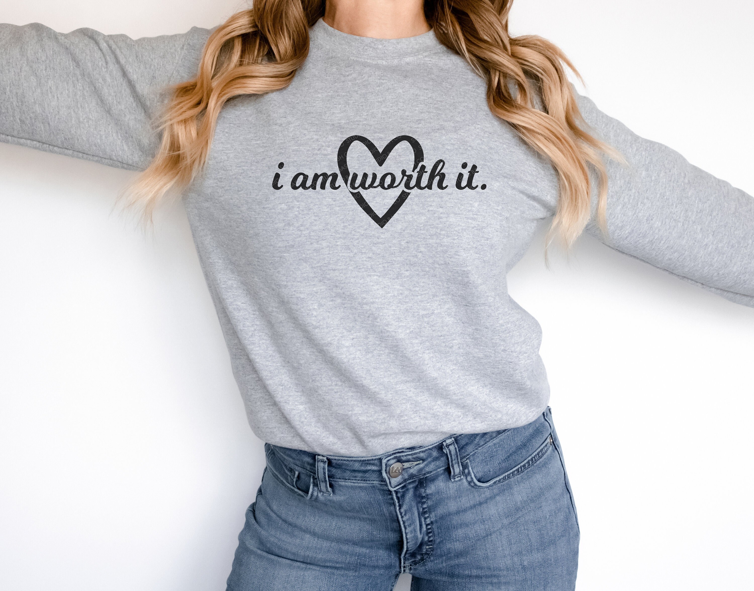 I Am Worth It. Svg, Positive Affirmation, Self Love, Inspirational SVG ...