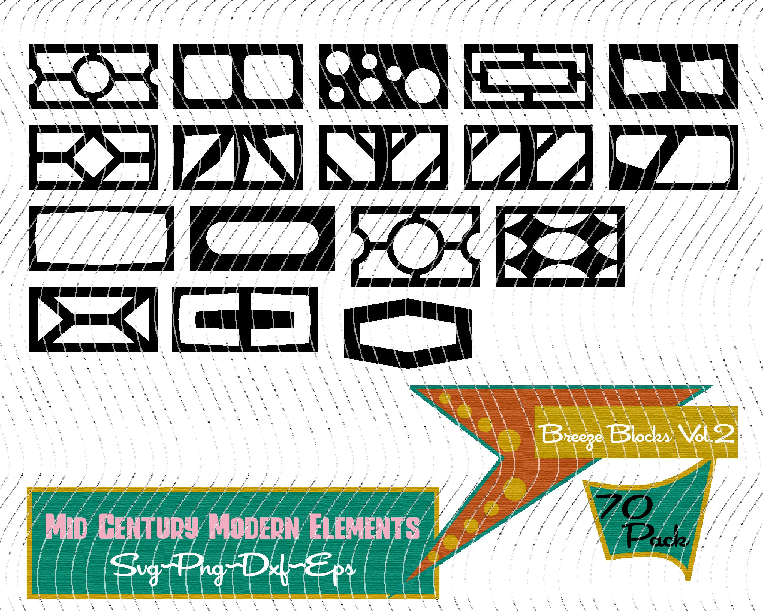 Breeze Blocks Vol. 2 | Mid-century Modern 70 Design - Breeze Block ...