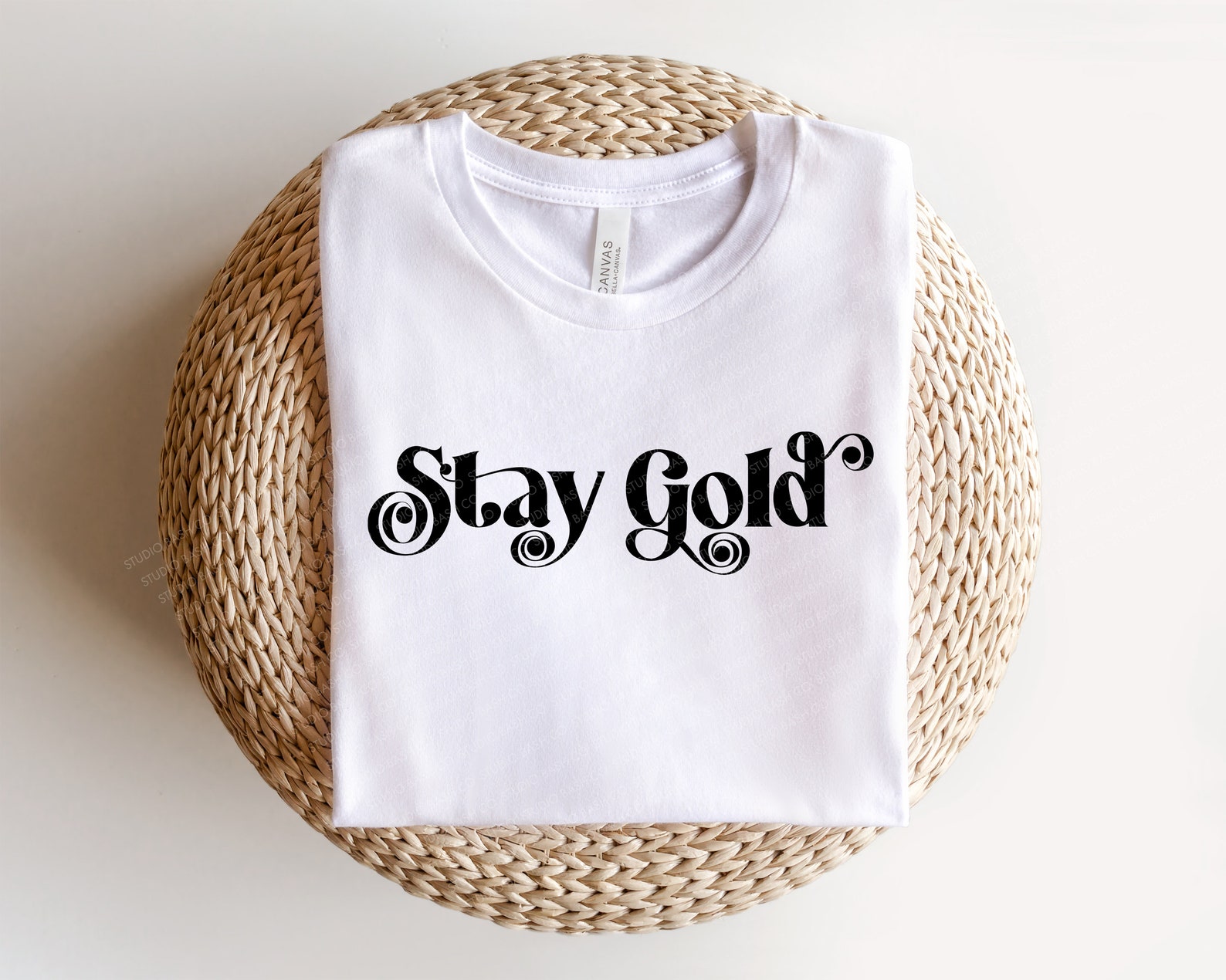 Stay Gold. Positive Affirmation, 3 Font Variations SVG, EPS, PNG, Dxf ...