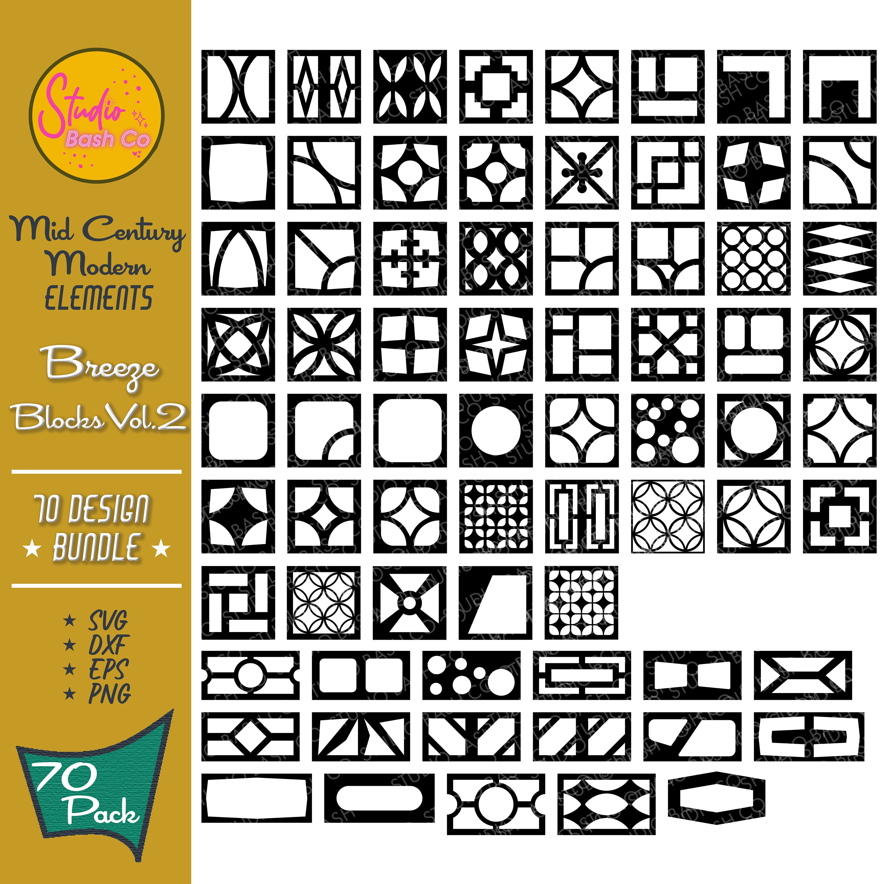 Breeze Blocks Vol. 2 | Mid-century Modern 70 Design - Breeze Block ...