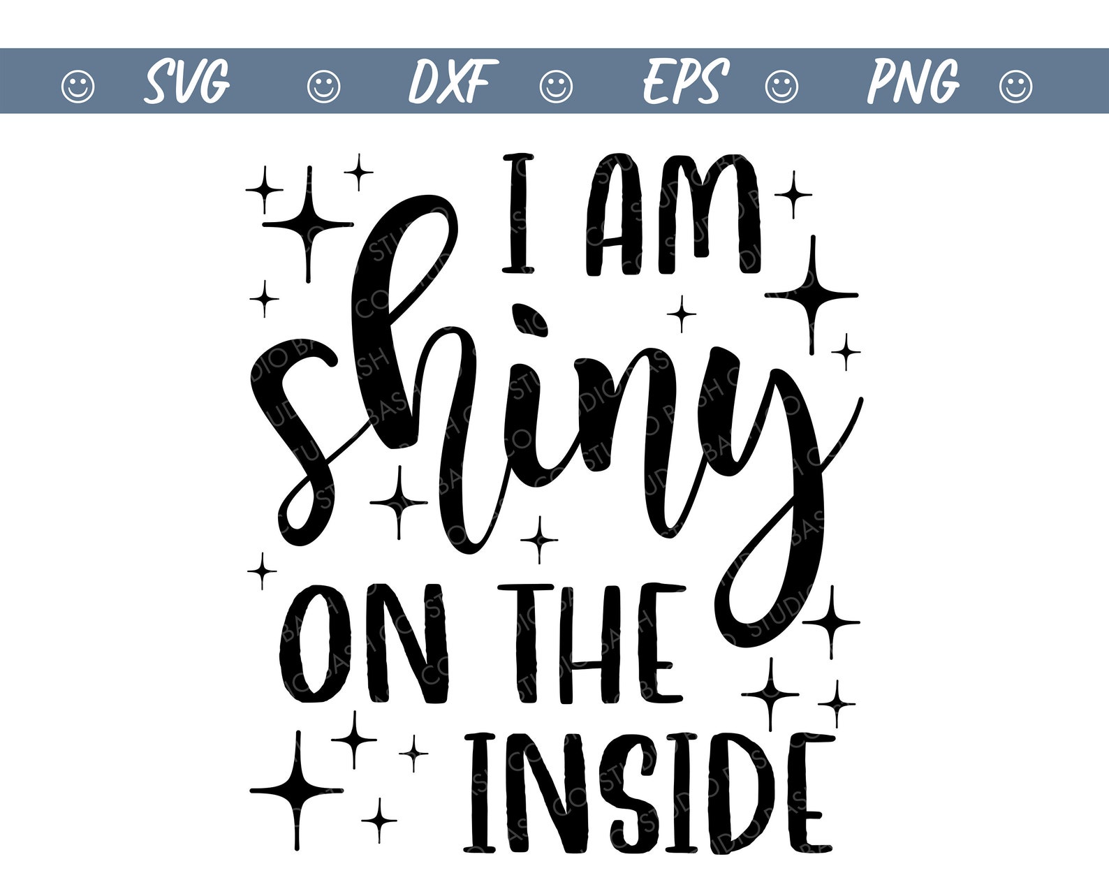 I Am Shiny on the Inside Svg, Shiny Svg, Inspirational Svg Positivity ...