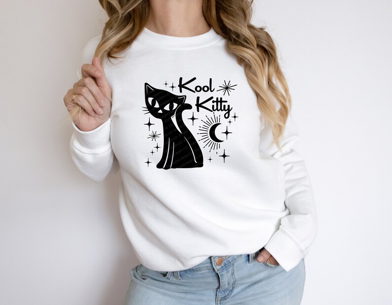 Mid-century Modern "kool Kitty" Cat SVG Design - Etsy
