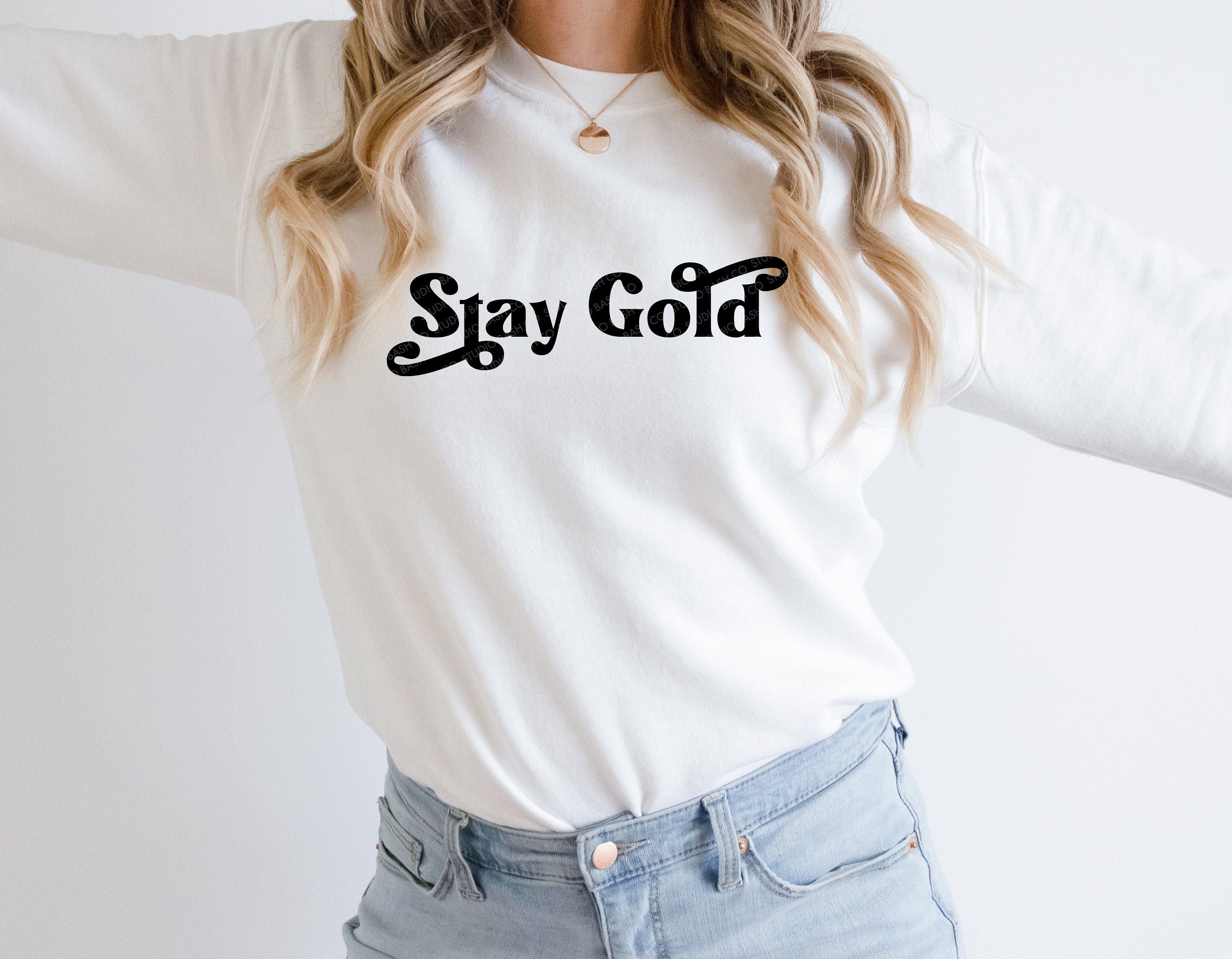 Stay Gold. Positive Affirmation 3 Font Variations SVG EPS - Etsy