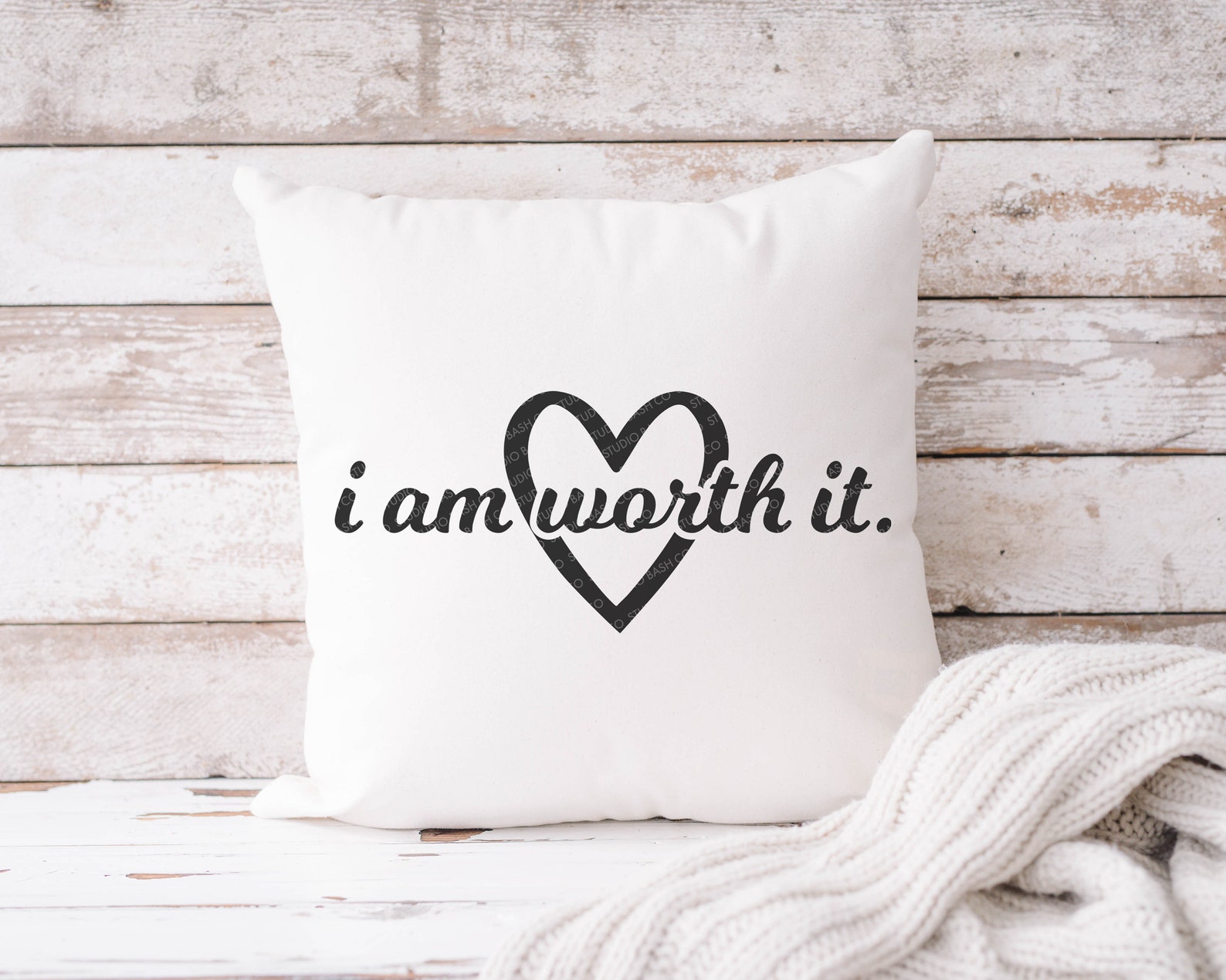 I Am Worth It. Svg, Positive Affirmation, Self Love, Inspirational SVG ...