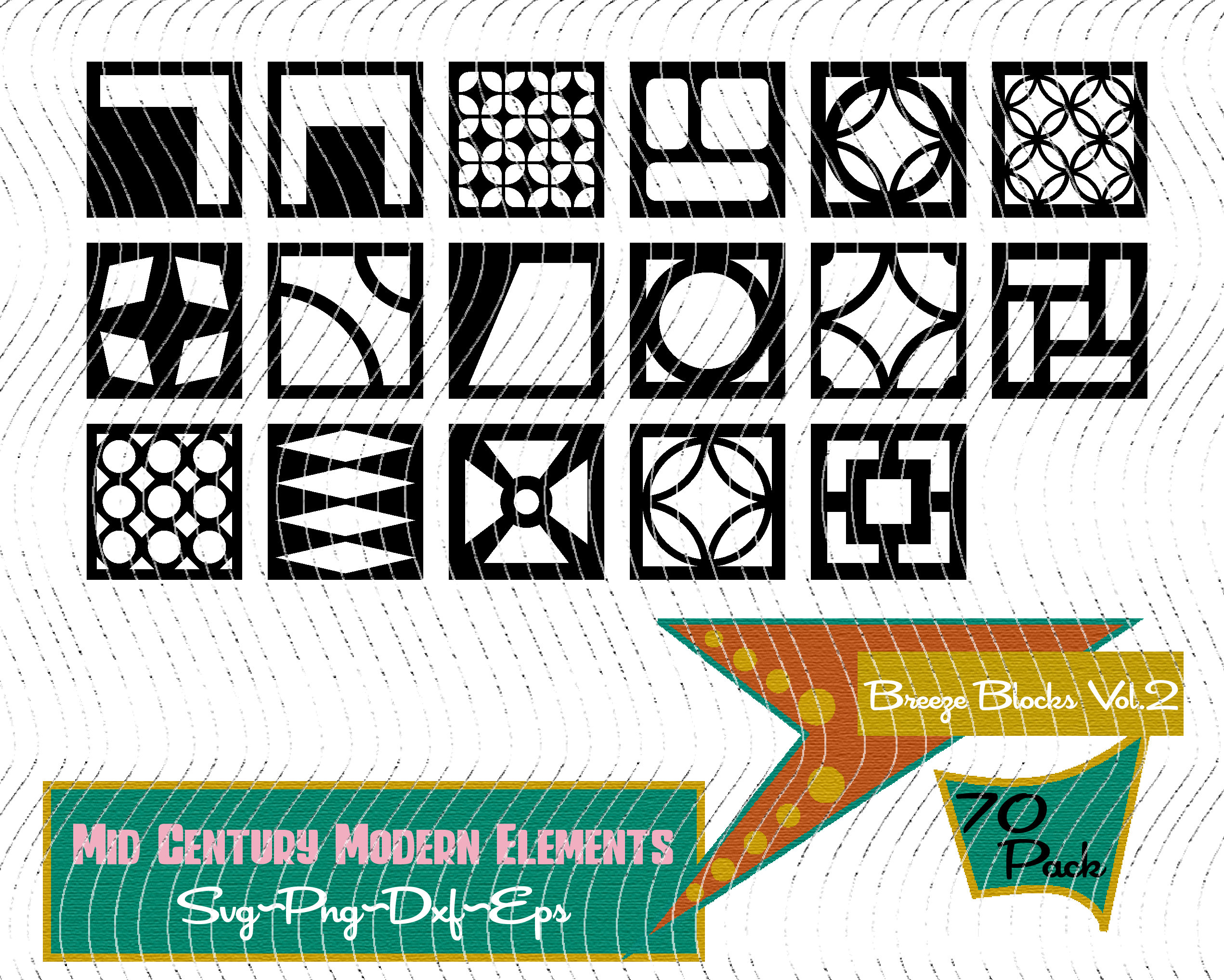 Breeze Blocks Vol. 2 | Mid-century Modern 70 Design - Breeze Block ...